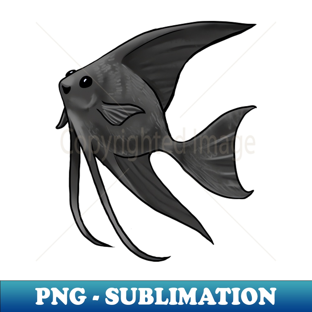 Fish - Angelfish - Black Lace - Aesthetic Sublimation Digita - Inspire ...