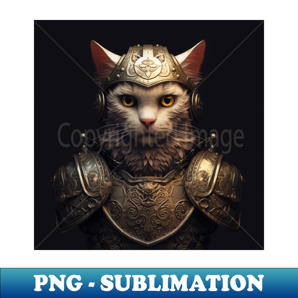 Cat with armor suit - Aesthetic Sublimation Digital File - T - Inspire ...
