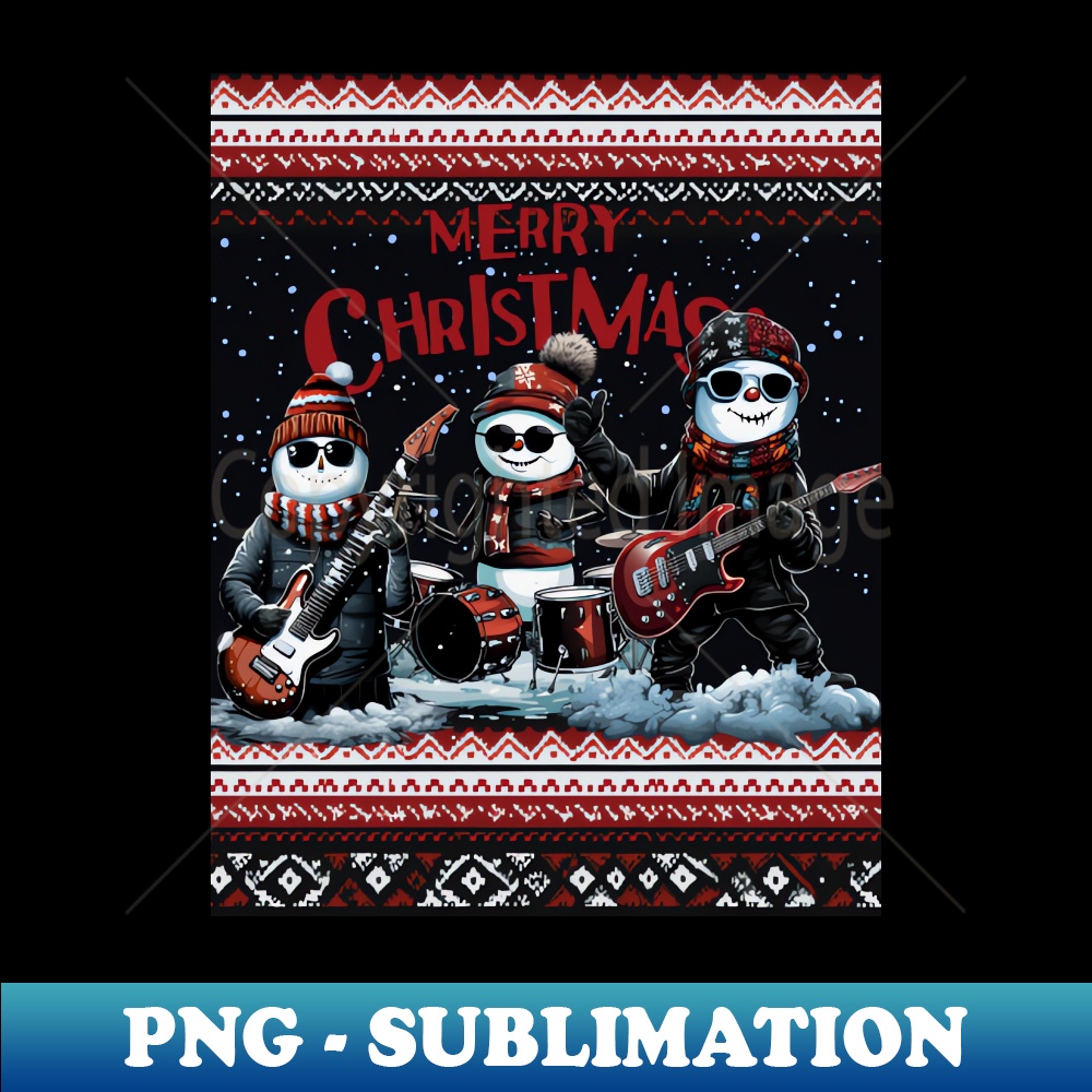 Snowman rock band - High-Resolution PNG Sublimation File - U | Inspire ...