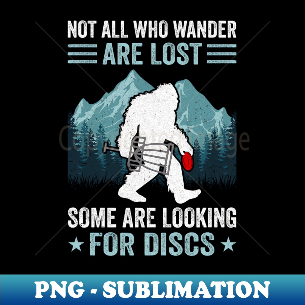 Funny Disc Golf Art For Men Women Bigfoot Disc Golf Players | Inspire ...