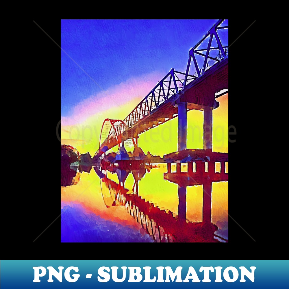 The bridge to sunset illustration - Exclusive Sublimation Di | Inspire ...