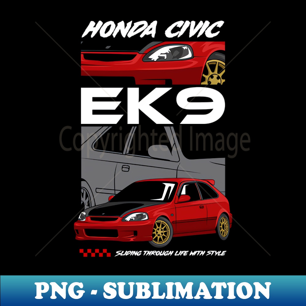 Civic Type R EK9 - Aesthetic Sublimation Digital File - Perf | Inspire ...