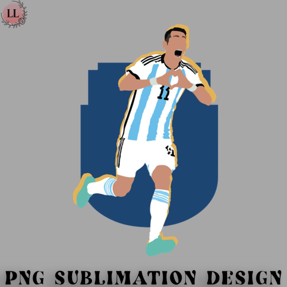Football PNG Angel Di Maria Argentina vs France WC Final 202 | Inspire ...