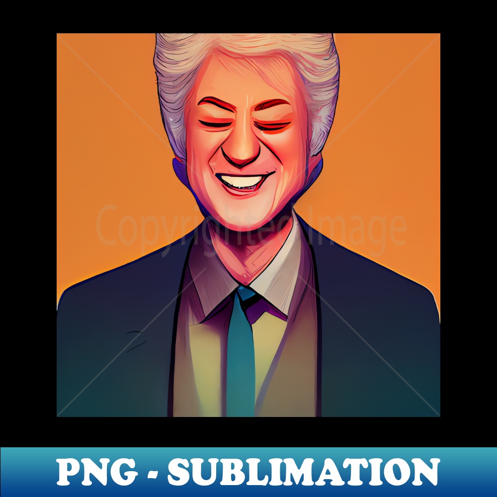Laughing Bill Clinton President of the United States Comic | Inspire Uplift