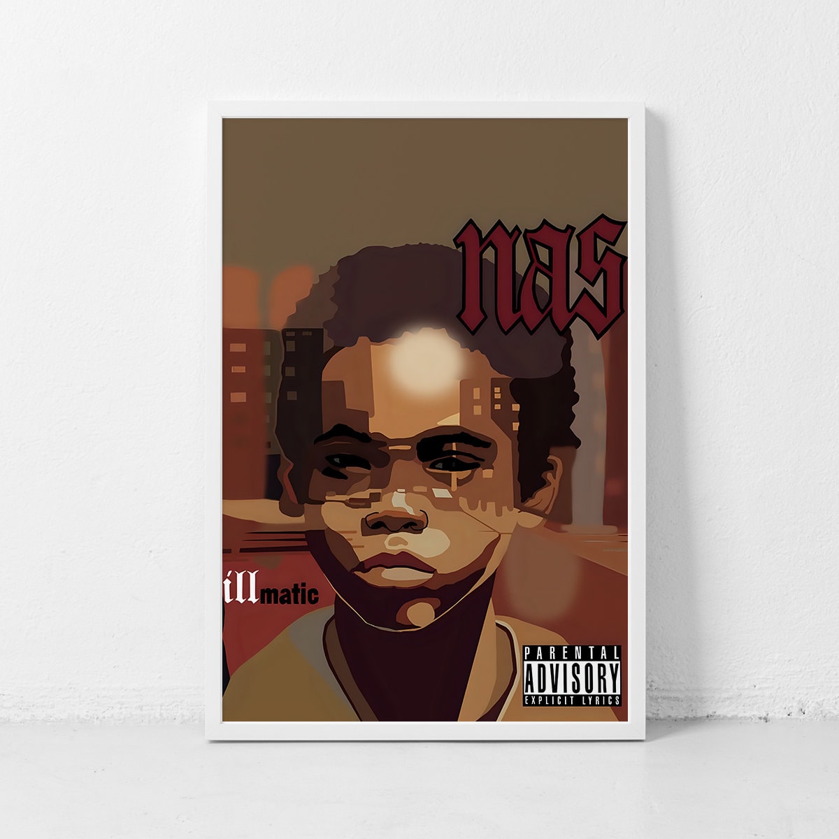 NAS ILLMATIC Poster Classic Retro Rock Vintage Wall Art Prin | Inspire ...