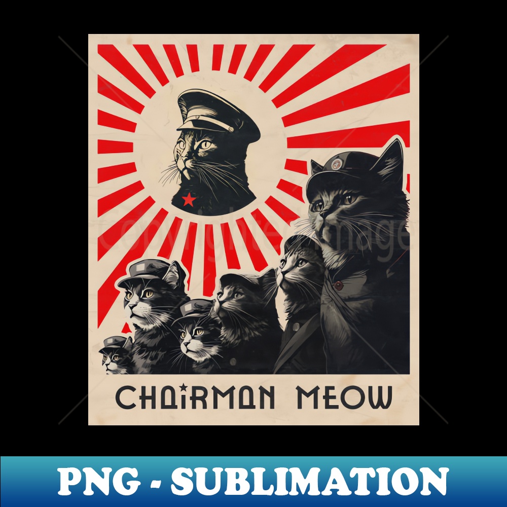 Chairman Meow - PNG Transparent Sublimation Design - Create - Inspire ...