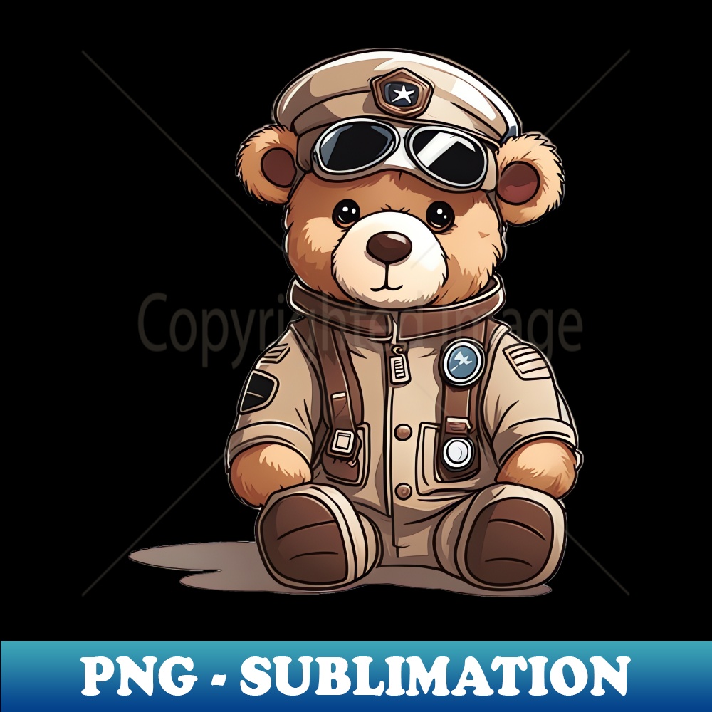Cute teddy pilot - Digital Sublimation Download File - Defyi | Inspire ...