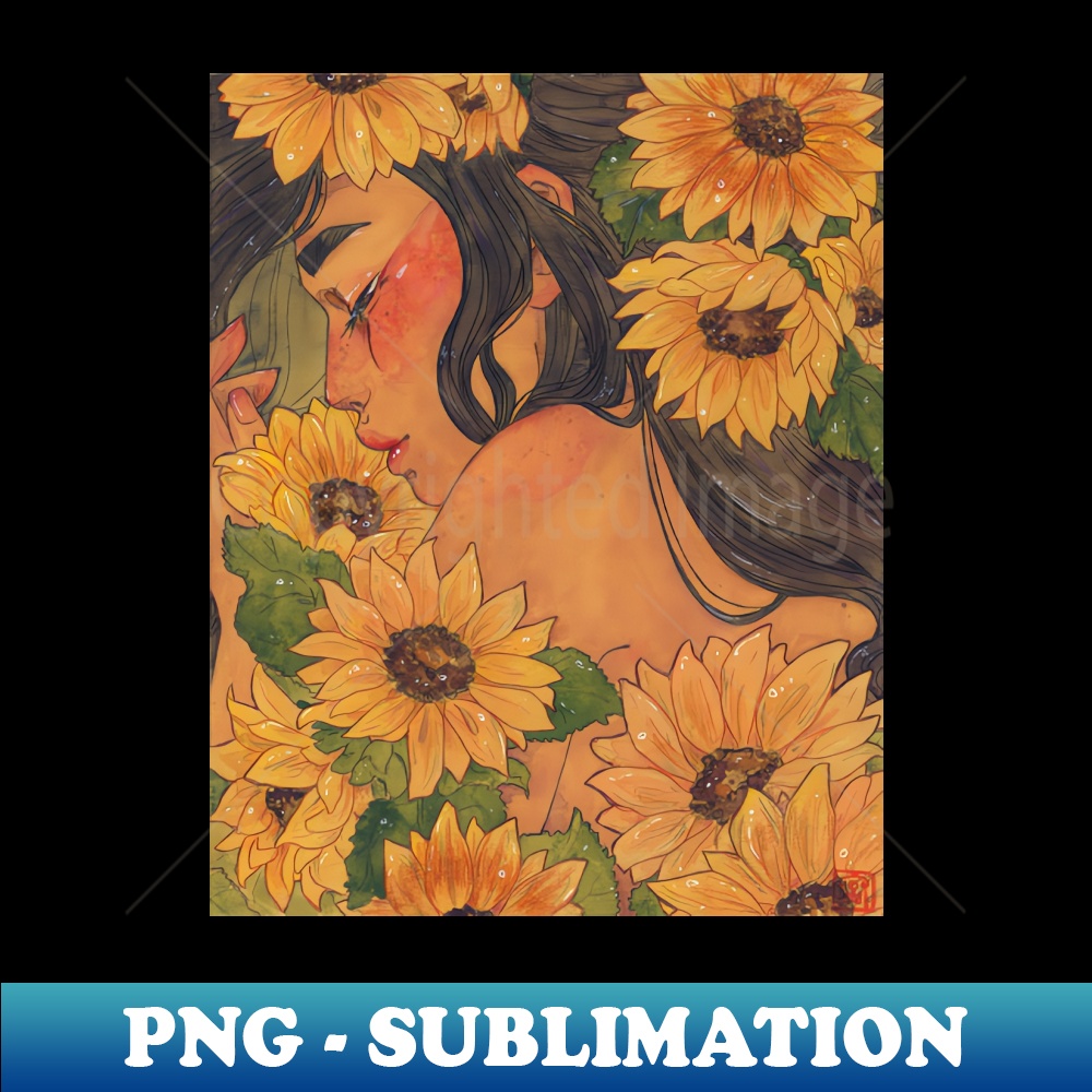 Sunflower Glow - Trendy Sublimation Digital Download - Trans | Inspire Uplift