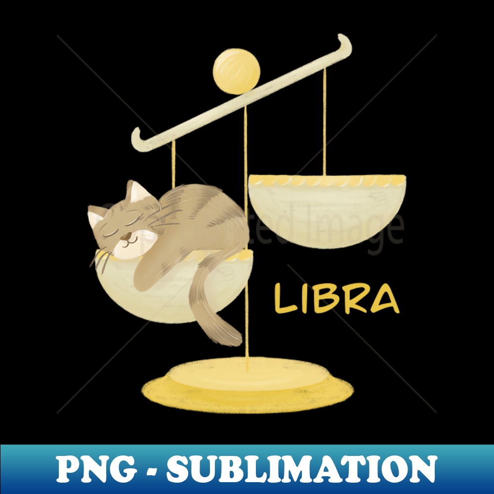 Libra cat zodiac sign - PNG Sublimation Digital Download - E | Inspire ...