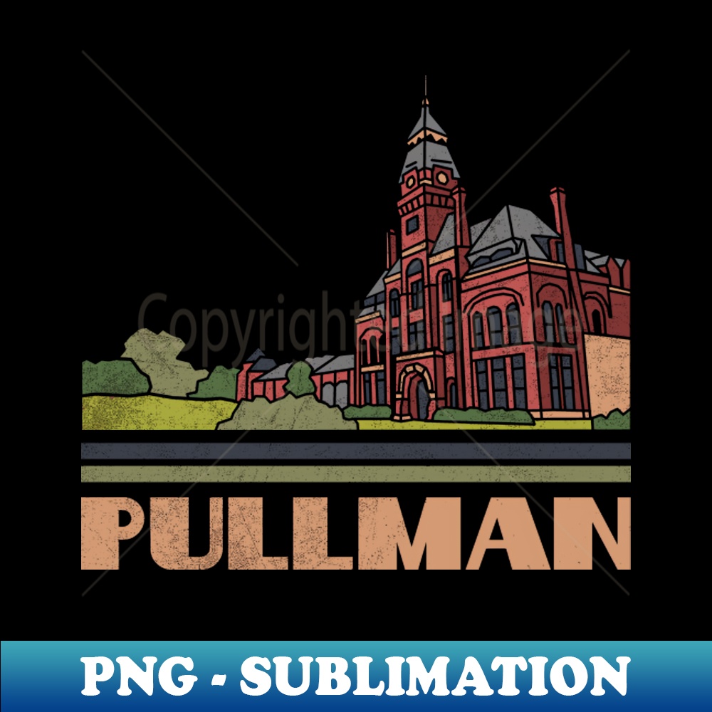 Pullman National Monument Nature Lover Vintage Retro Skyline - Inspire ...
