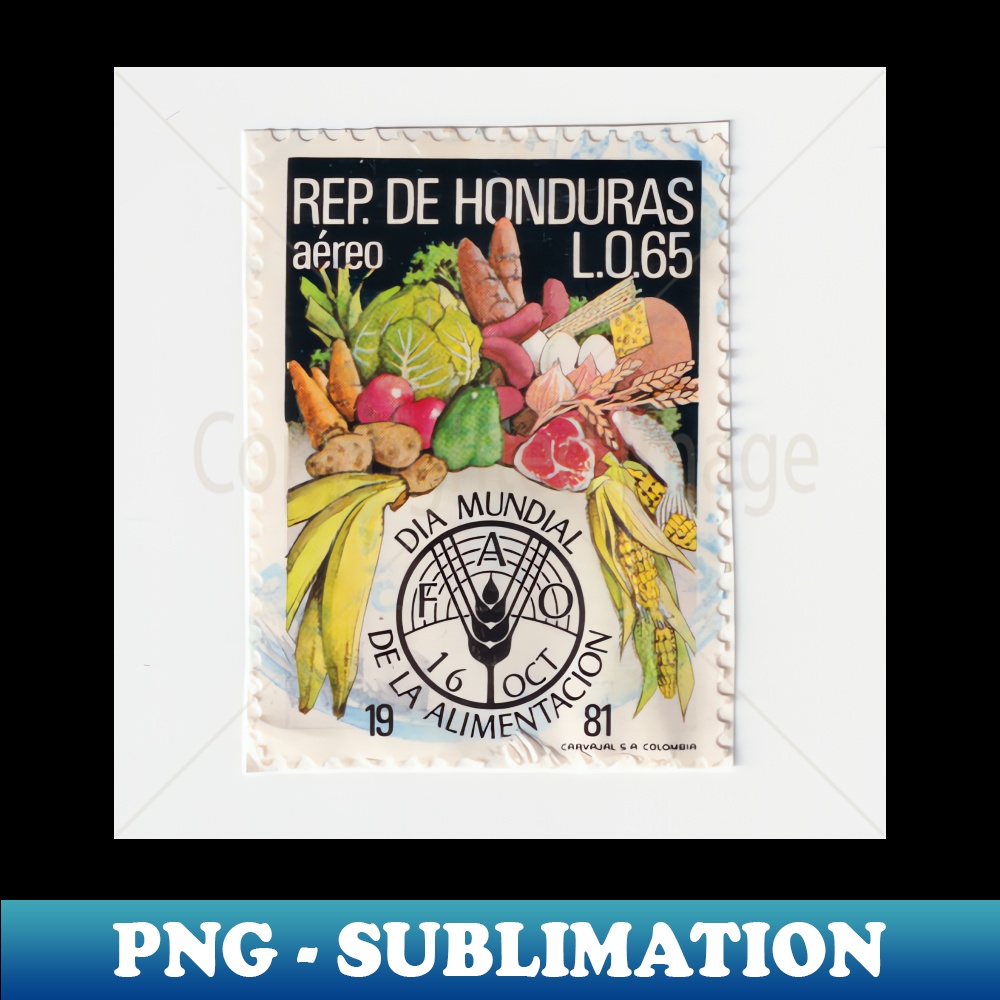 Honduras Stamp 1981 - PNG Sublimation Digital Download - Cre | Inspire ...