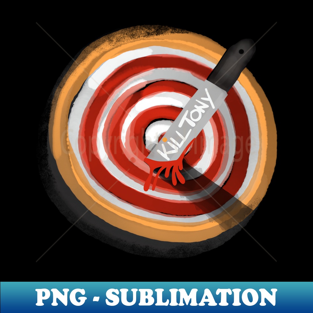 Kill Tony Red Yellow Bullseye With Knife in Watercolor - Hi | Inspire ...