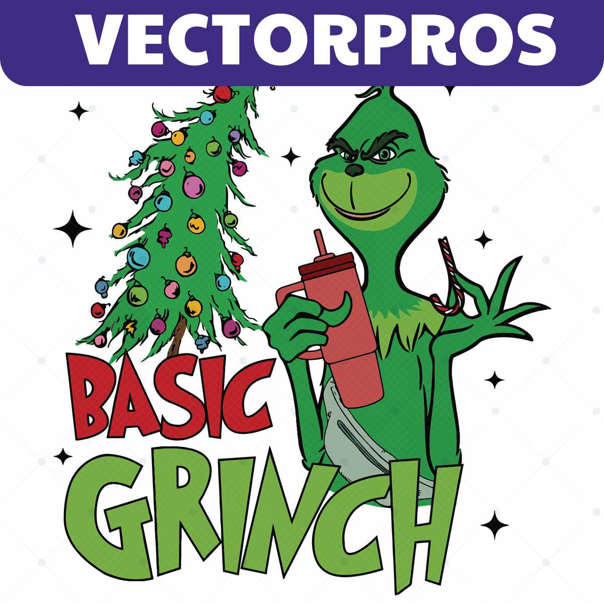 Basic Grinch Boojee Stanley Christmas Tree SVG Cricut Files | Inspire ...