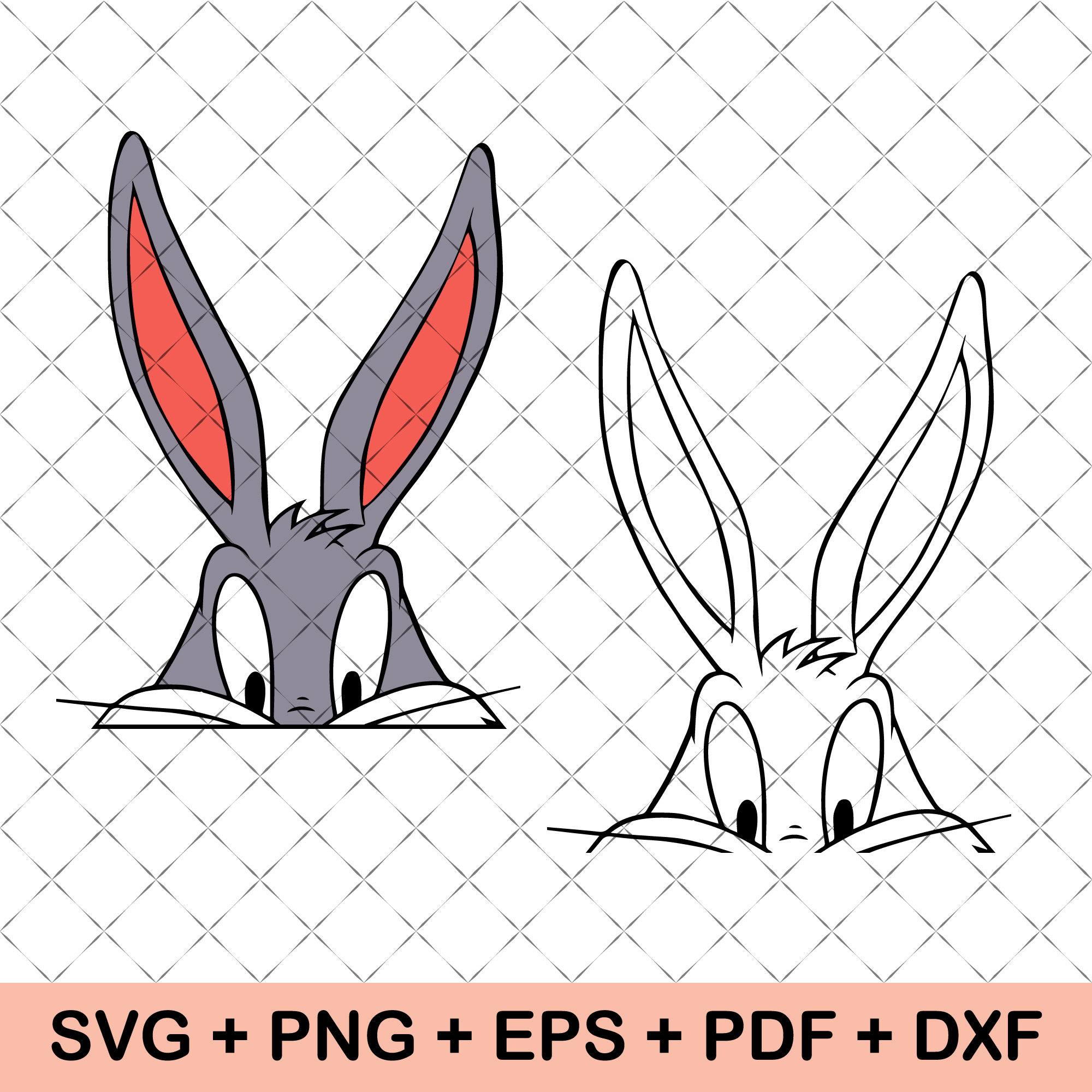 Bugs Bunny svg, cartoon svg, cute svg, rabbit svg, vector, l | Inspire ...