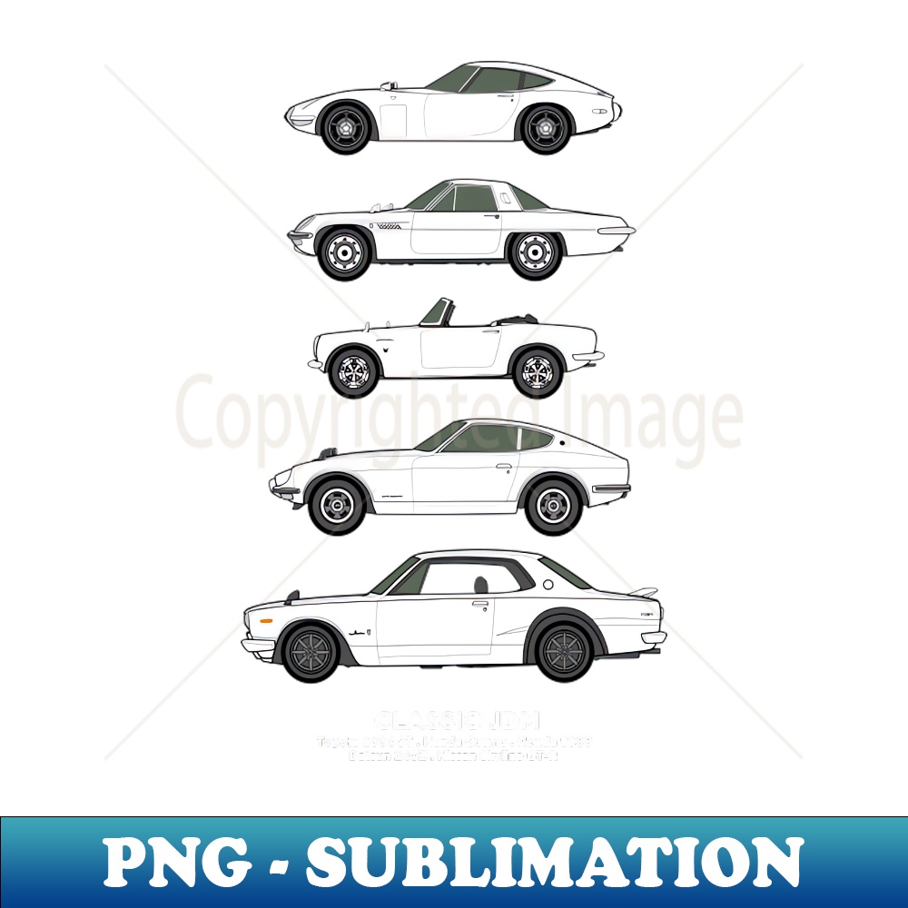 Classic JDM car collection - Special Edition Sublimation PNG - Inspire ...