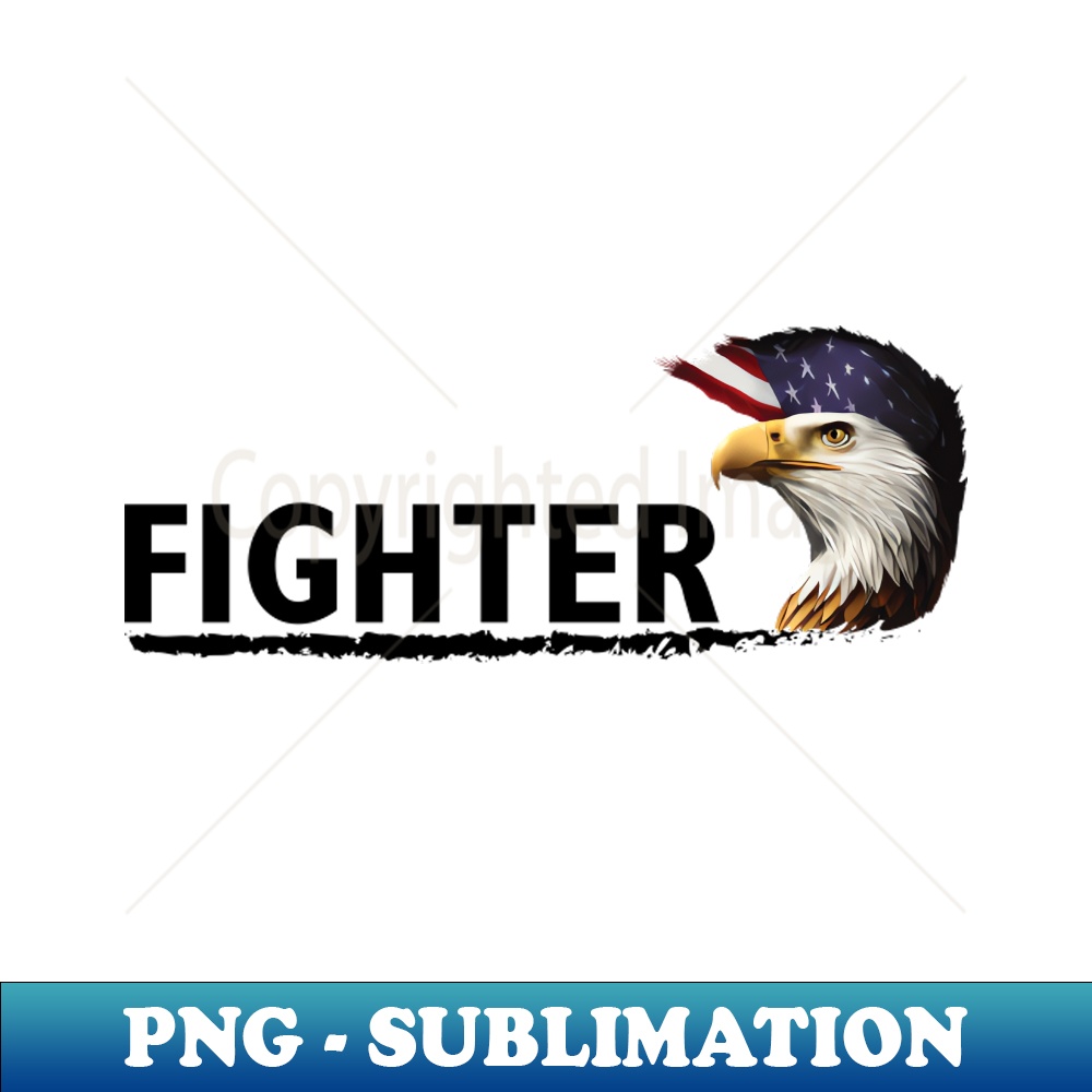 Fighter Spirit Of American Black - Premium Sublimation Digi | Inspire ...