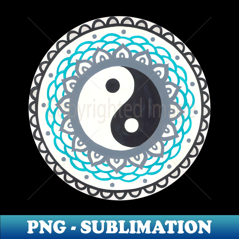 Mandala Yin and Yang variant 1 - Signature Sublimation PNG F | Inspire ...