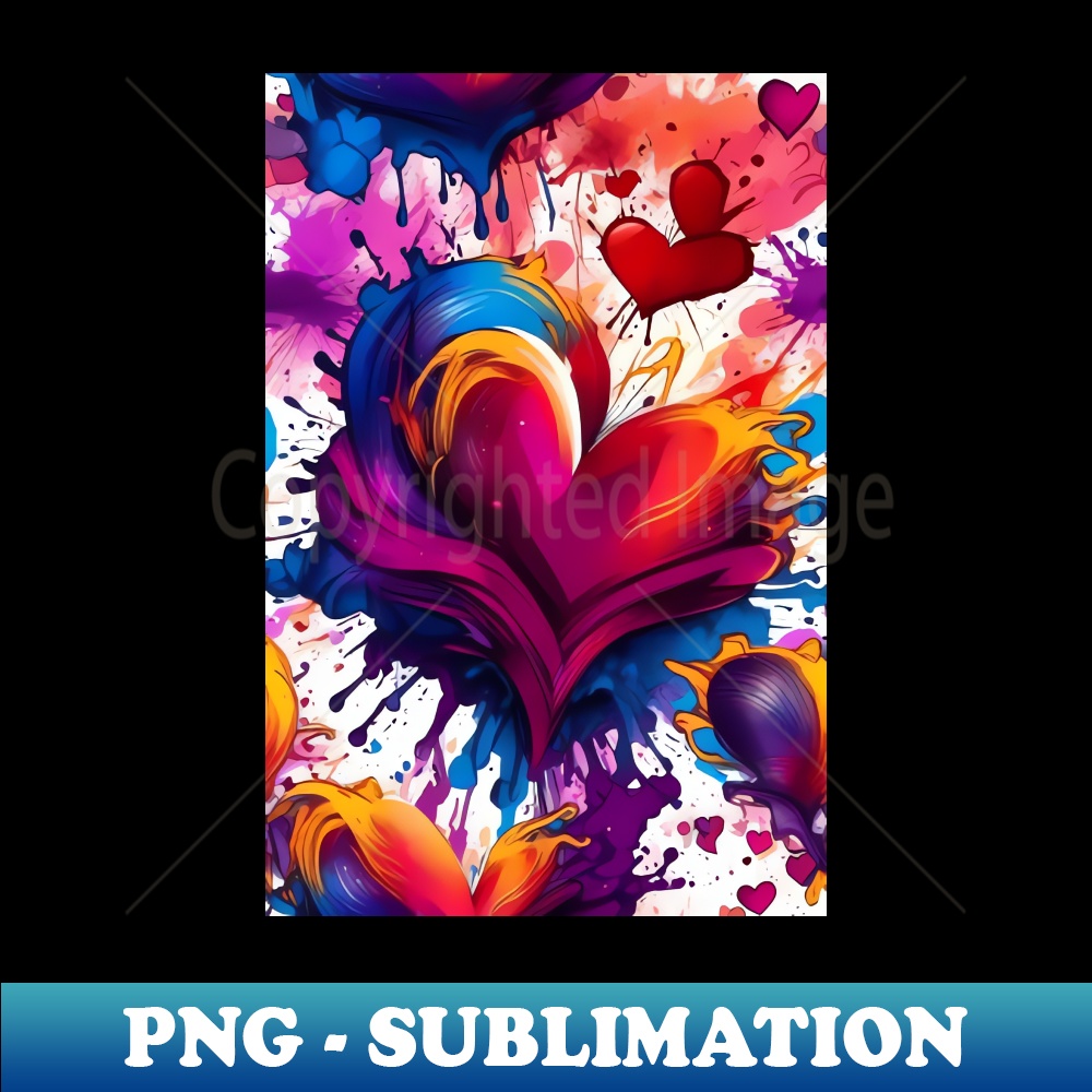 purple heart ink explosion - PNG Transparent Sublimation Des - Inspire ...