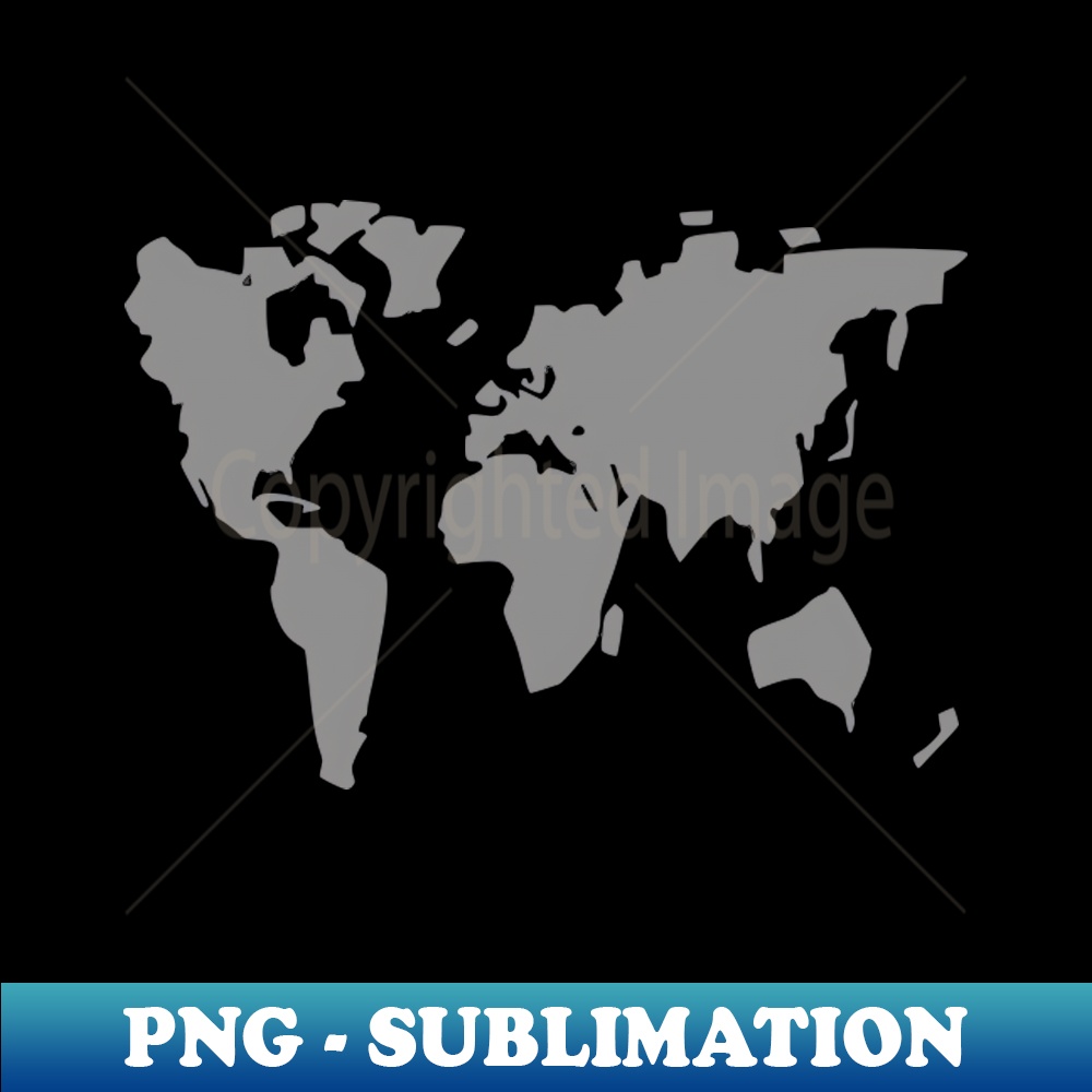 World Map - PNG Transparent Sublimation File - Perfect for P | Inspire ...