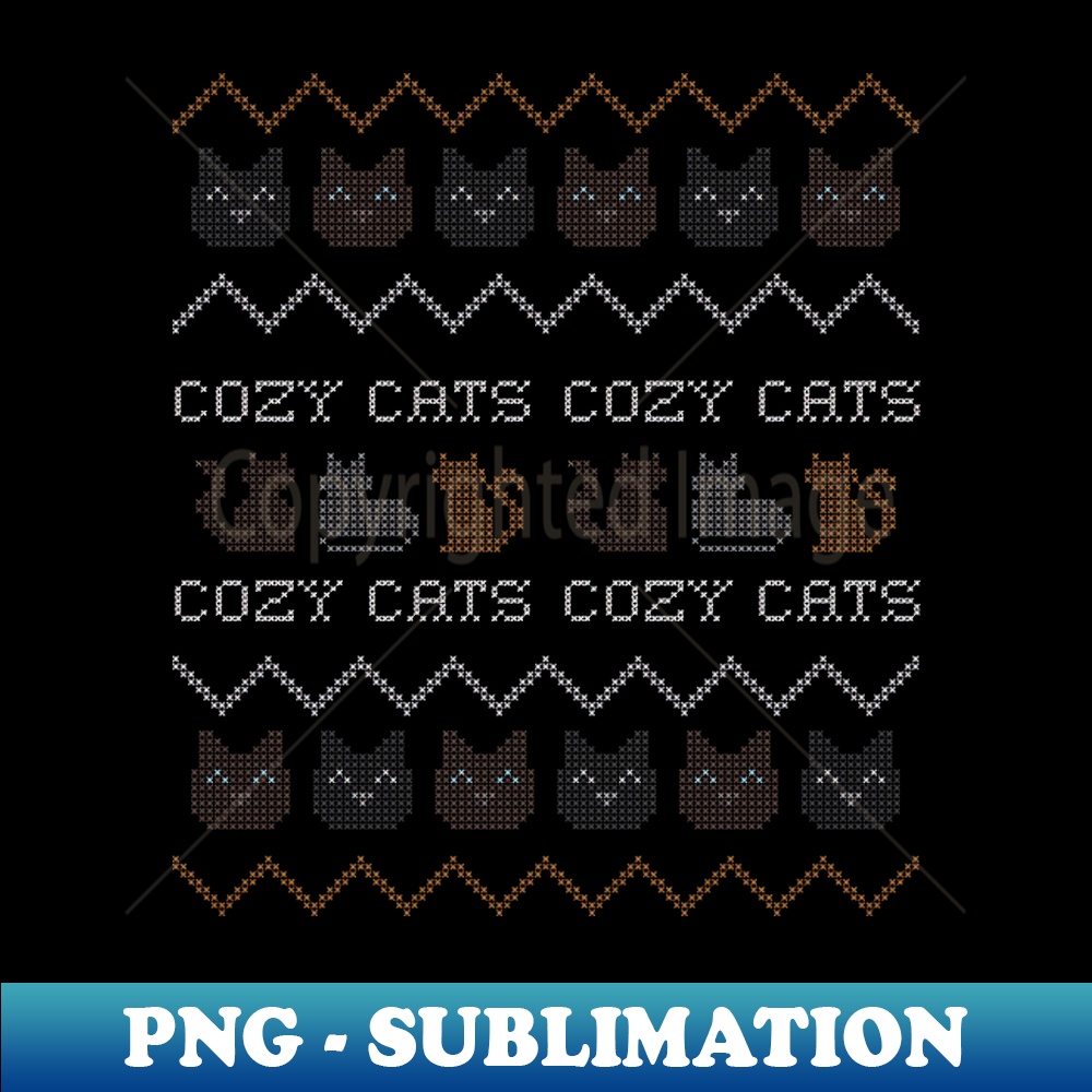Cozy Cats campfire - Professional Sublimation Digital Downlo | Inspire ...