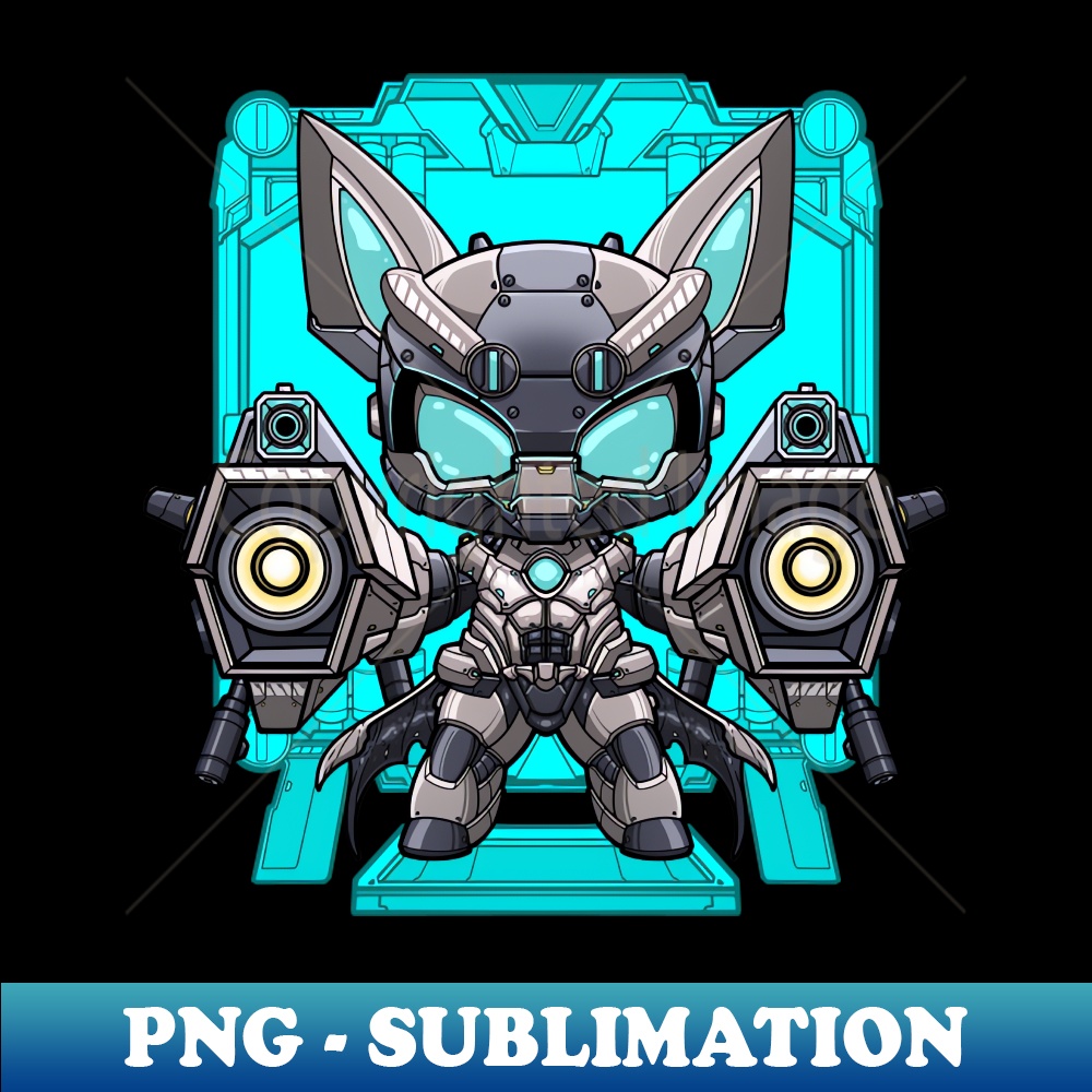 The Batbot - Cute Chibi Batman Robot - PNG Transparent Digit | Inspire ...