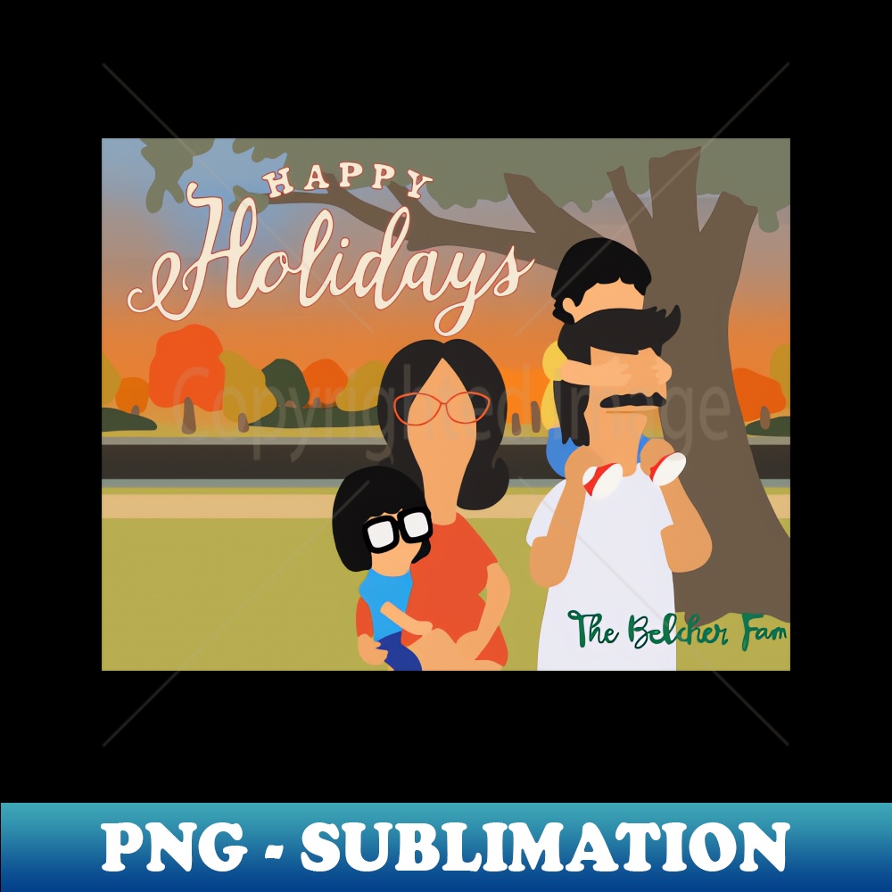 The Belchers Holiday Card - Exclusive PNG Sublimation Downlo | Inspire ...