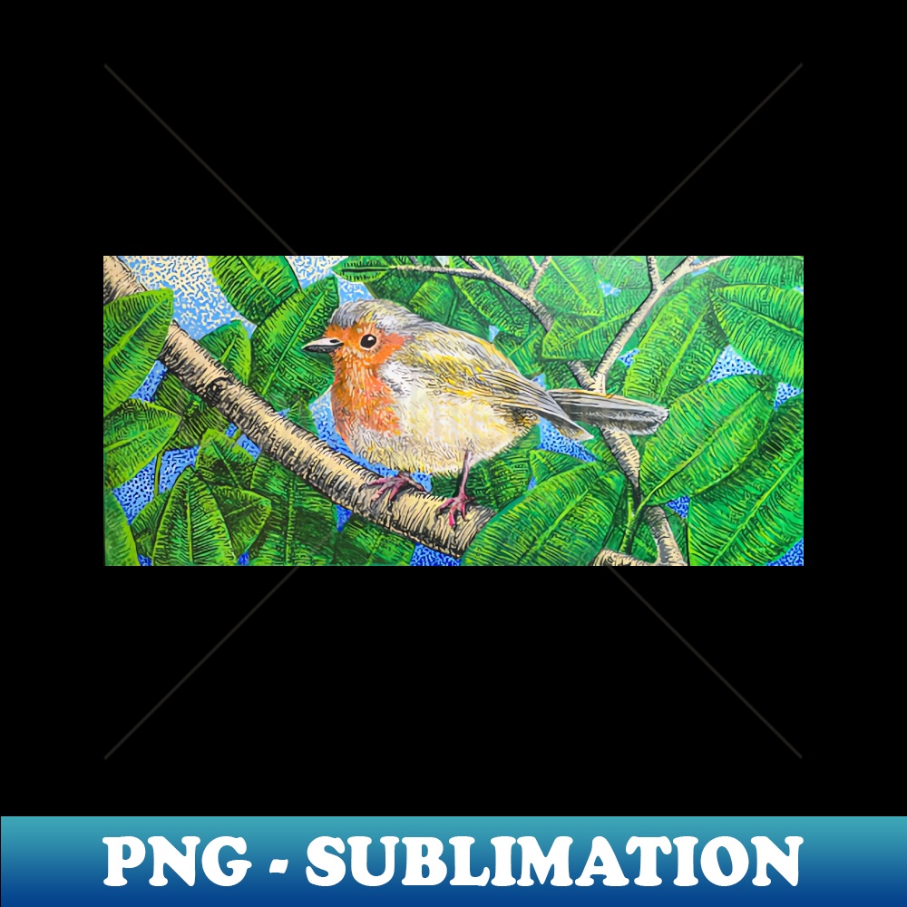 English Robin color ink - PNG Sublimation Digital Download - | Inspire ...