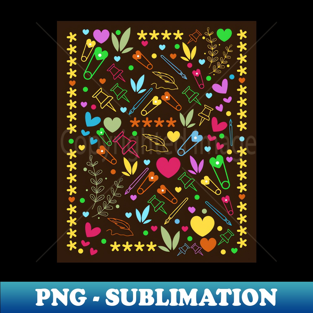 Colorful Elements Pattern - Exclusive PNG Sublimation Downlo | Inspire ...