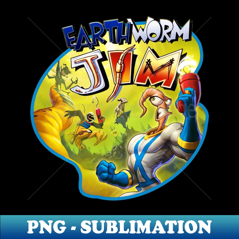 Retro Video Game Cartoon Character Worm - Special Edition Su | Inspire ...