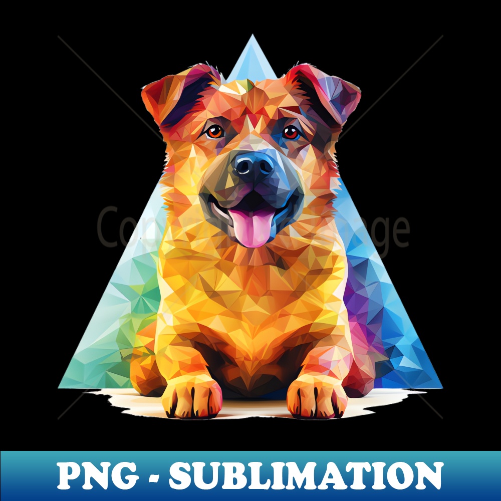 Rainbow Diamond Dog in a triangle - Artistic Sublimation Dig | Inspire ...