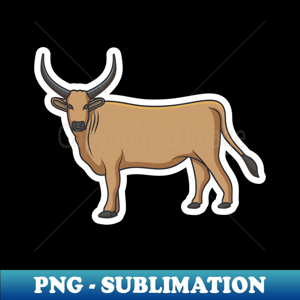 Farm Cow Standing on Ground Sticker vector illustration Anim - Inspire ...