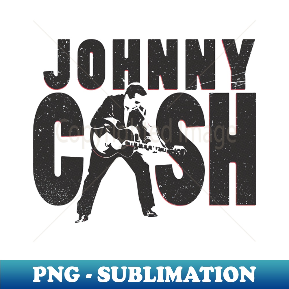 Johnny Cash Logo Vintage - PNG Transparent Sublimation Desig | Inspire ...
