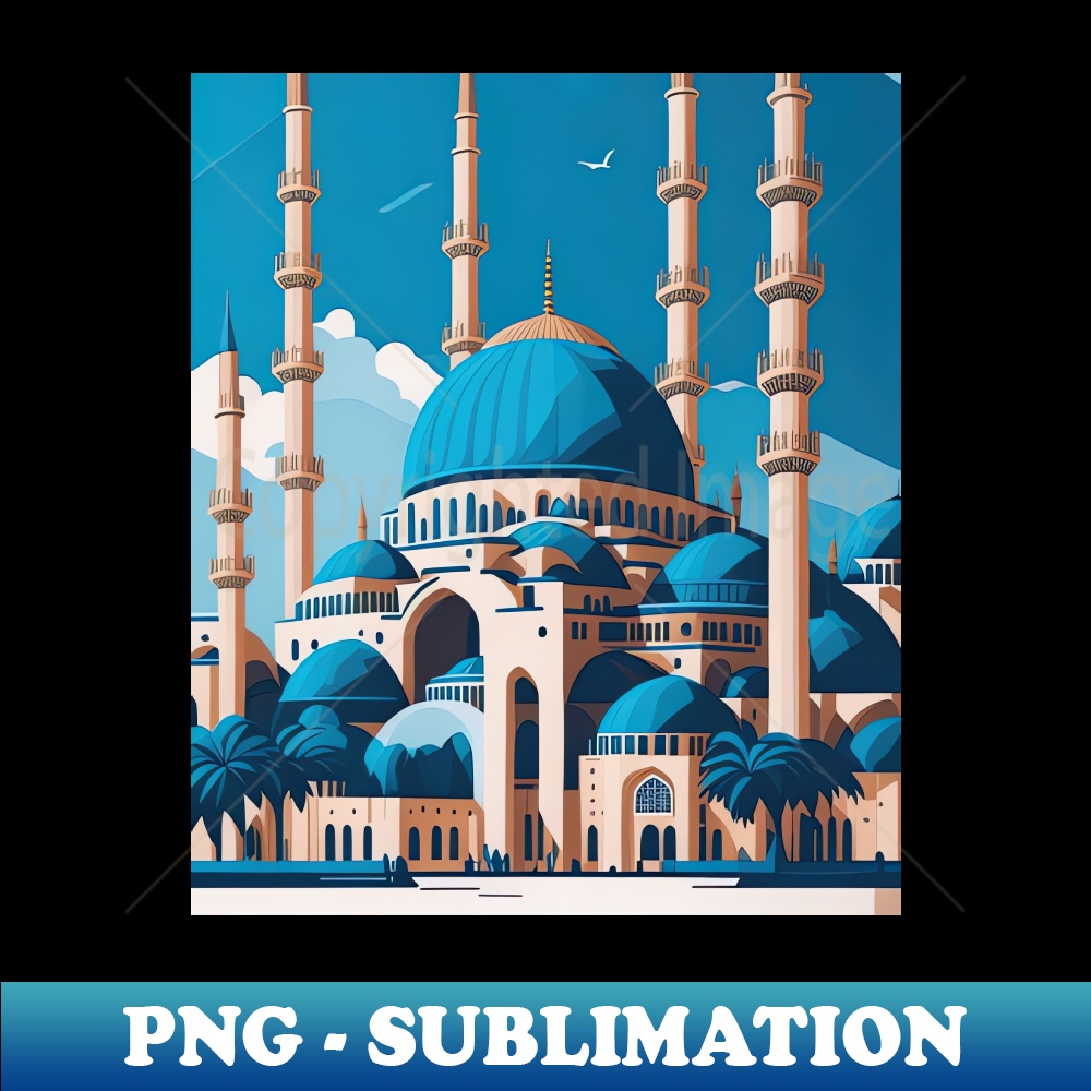 Blue Mosque - PNG Sublimation Digital Download - Bold & Eye- | Inspire ...