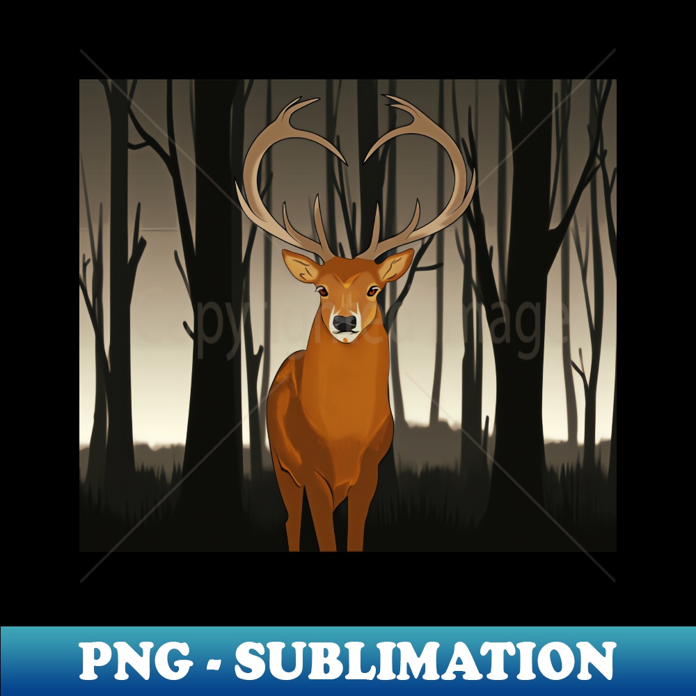 Brown Deer in the Forest - Premium PNG Sublimation File - Pe | Inspire ...