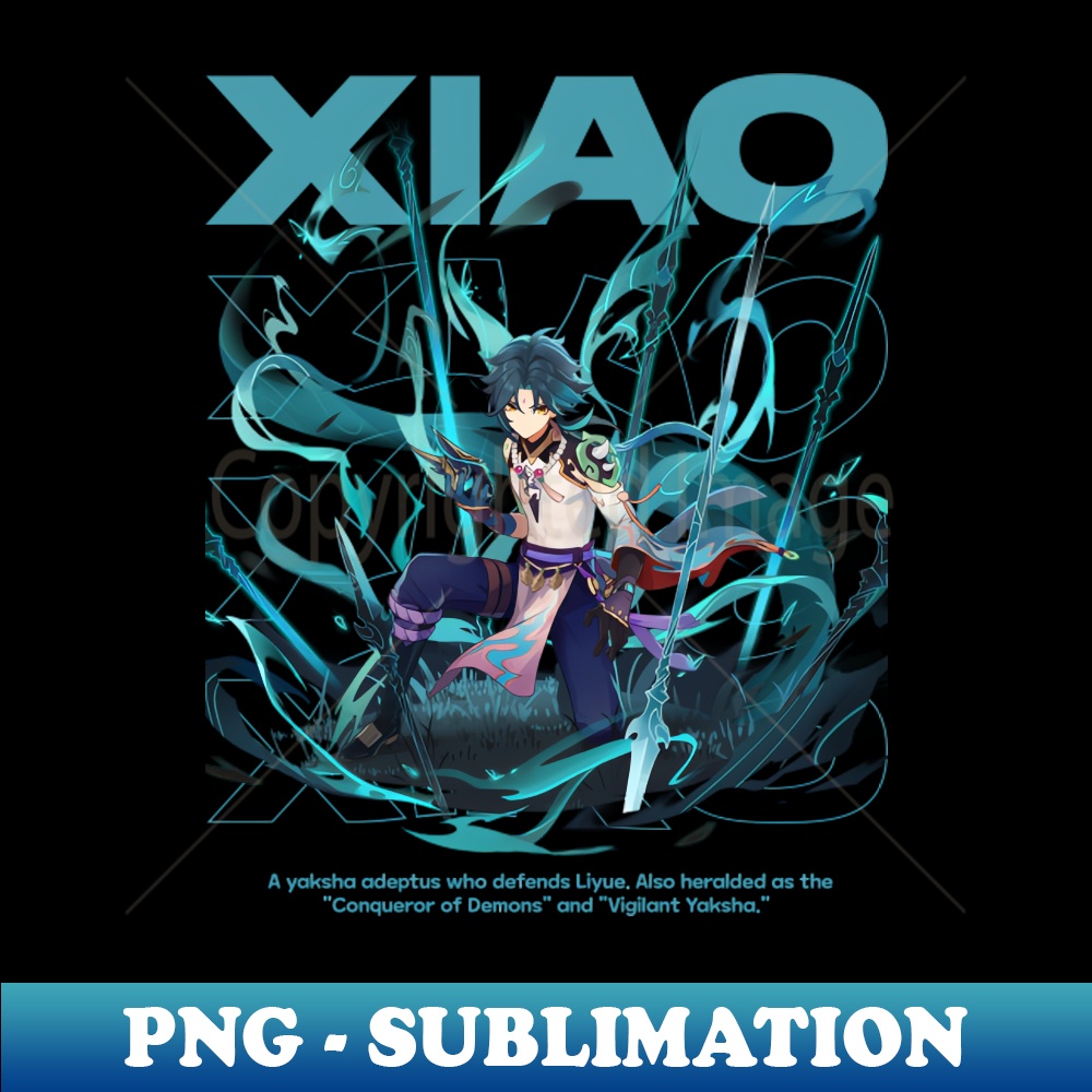 Xiao Genshin Impact - Sublimation-Ready PNG File - Instantly | Inspire ...