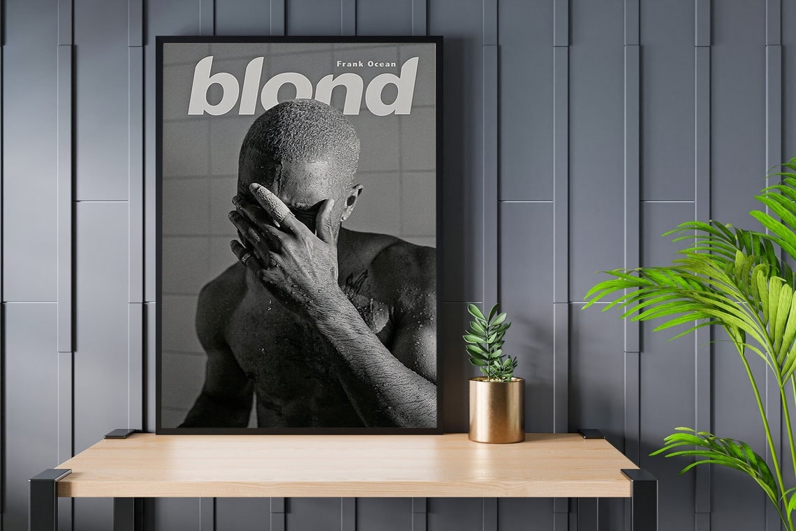Frank Ocean Canvas, Frank Ocean Fan Gift, Frank Ocean Blonde | Inspire ...