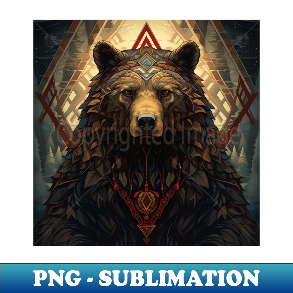 Bear Totem - Elegant Sublimation PNG Download - Vibrant and | Inspire ...