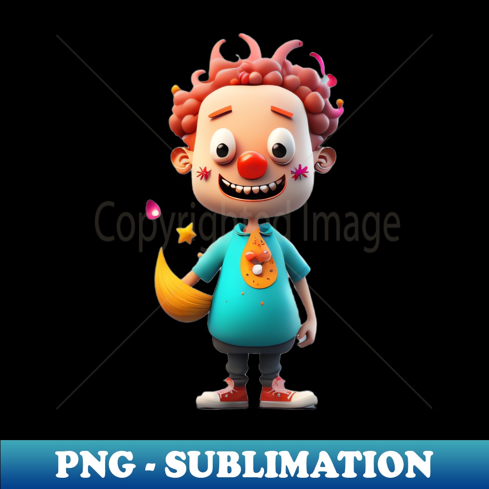 Clover - Digital Cartoon Character - Instant PNG Sublimation - Inspire ...