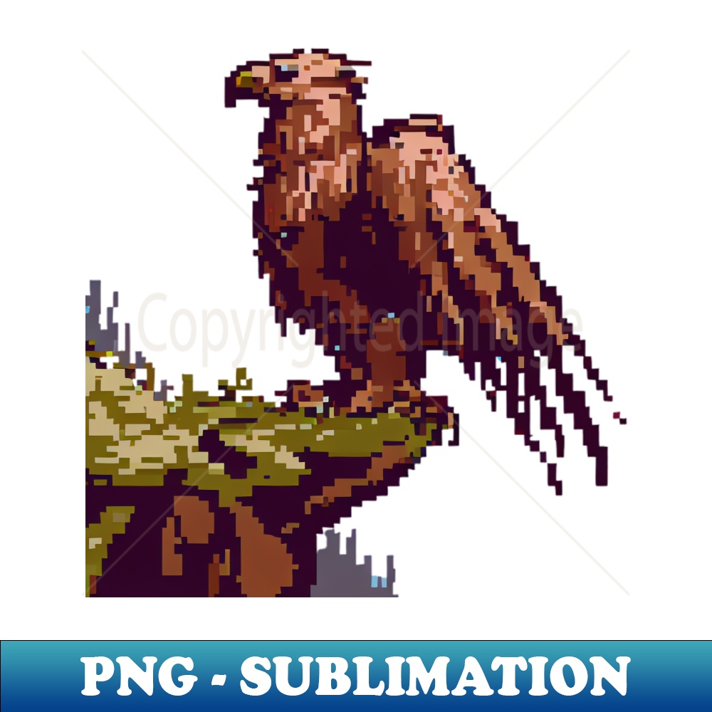 A griffin perched on a cliff pixel art - Premium PNG Sublima | Inspire ...