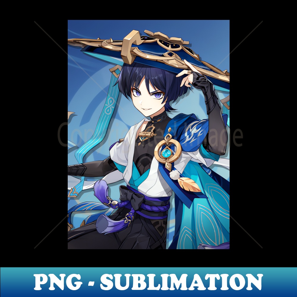 Wanderer Genshin Impact - High-Resolution PNG Sublimation Fi | Inspire ...