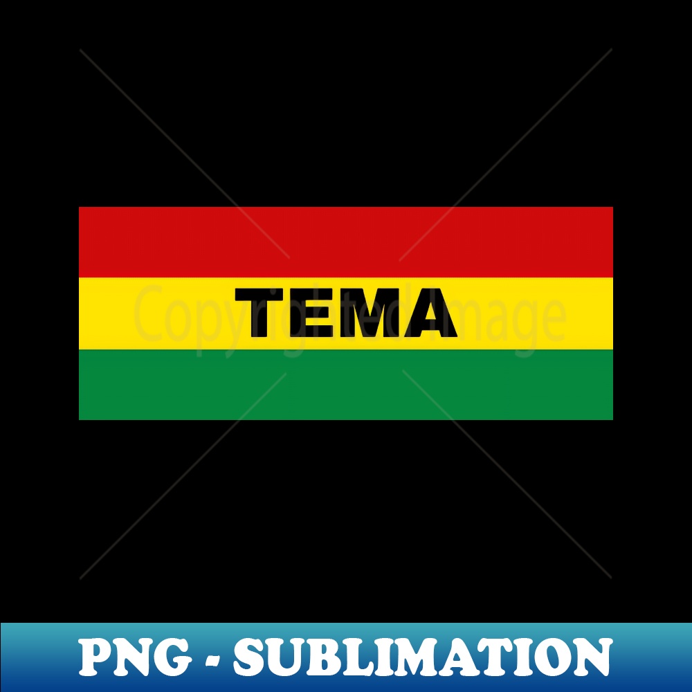 Tema City in Ghana Flag Colors - Professional Sublimation Di | Inspire ...
