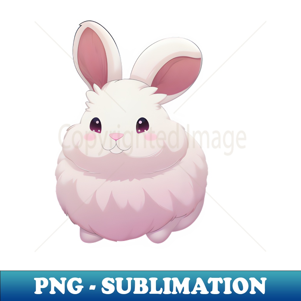 A fluffy white bunny with pink ears and nose and a sweet exp | Inspire ...