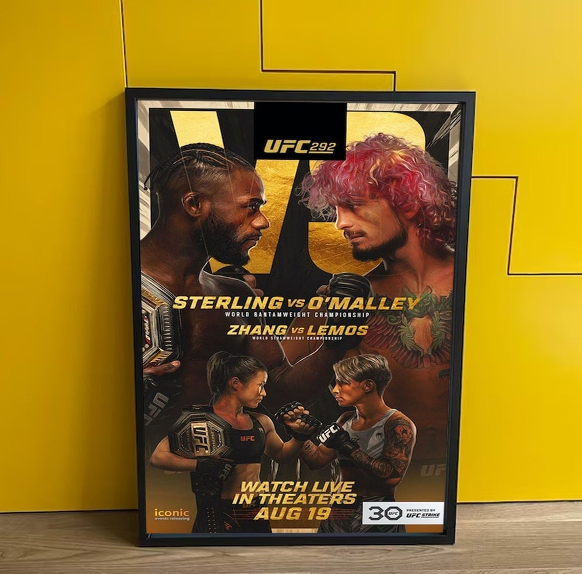 UFC 292 Canvas, Aljamain Sterling vs Sean O'Malley Fight Can | Inspire ...
