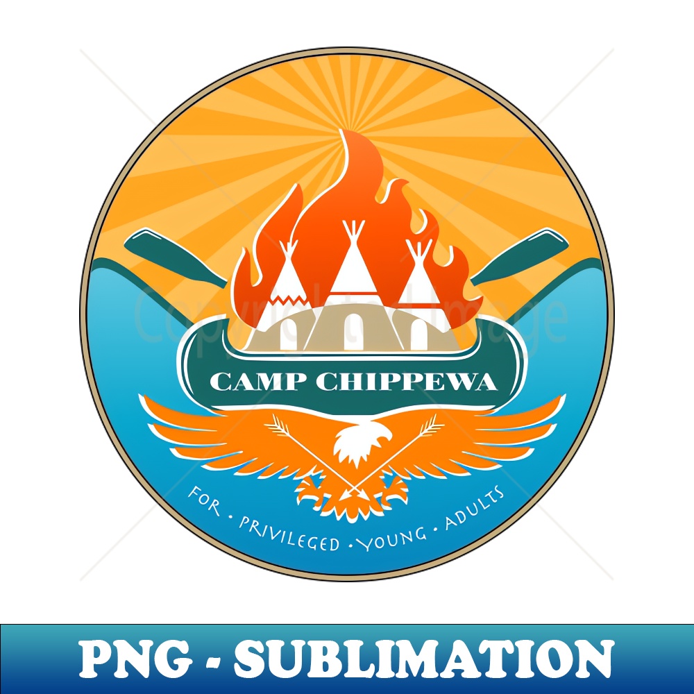 Camp Chippewa Wednesday Addams Inspired Eagle and Canoe Fan | Inspire ...