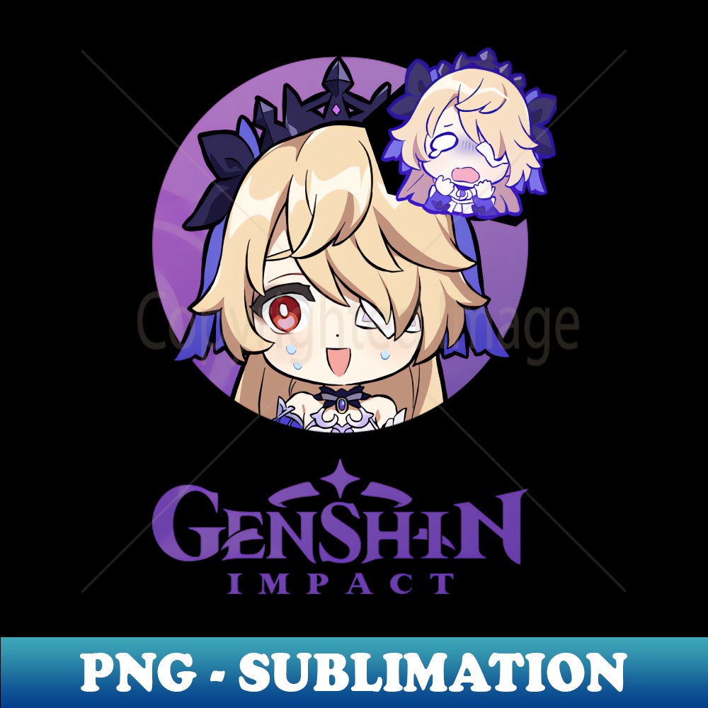 Fischl Chibi Genshin Impact - Premium PNG Sublimation File - | Inspire ...