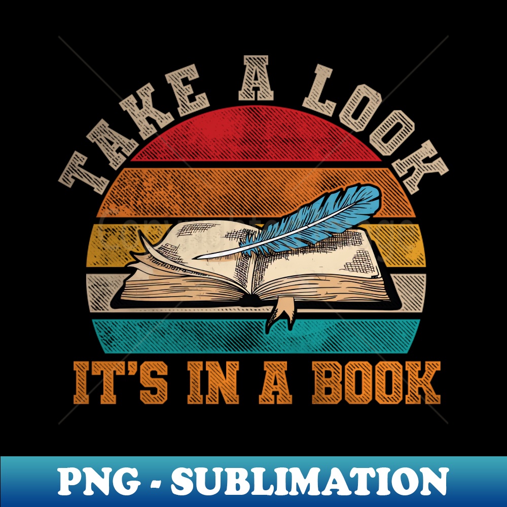 Take a look its in a book reading vintage retro - Vintage Su | Inspire ...
