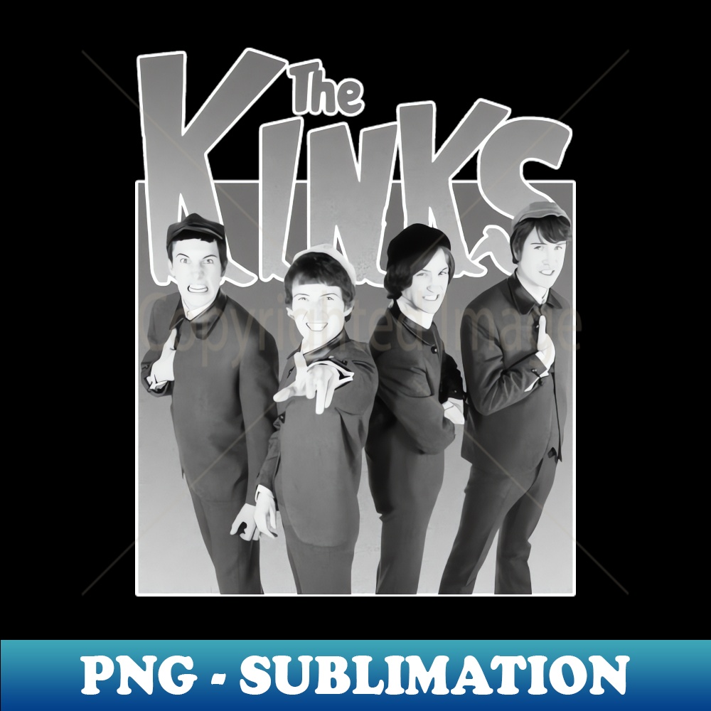 The Kinks 60s Music Vintage Style - PNG Sublimation Digital - Inspire ...