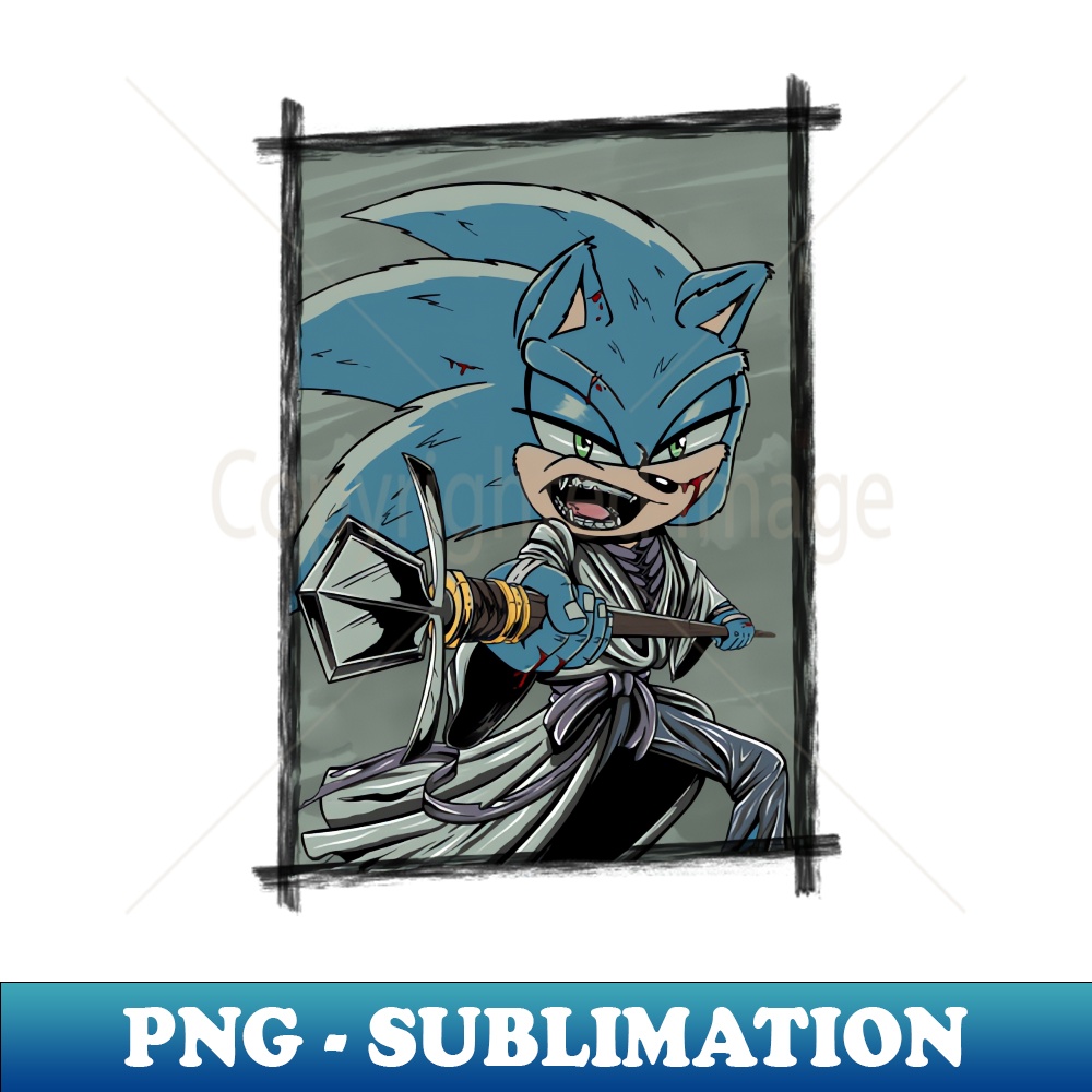 Sonic the Samurai - Aesthetic Sublimation Digital File - Cap | Inspire ...