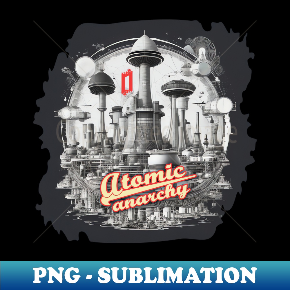 Atomic Anarchy - Atompunk - Exclusive PNG Sublimation Downlo | Inspire Uplift