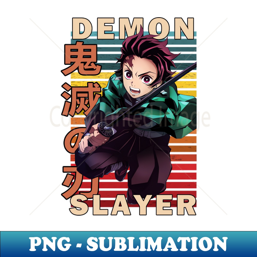 Tanjiro Kamado Demon Slayer - Exclusive PNG Sublimation Down | Inspire ...